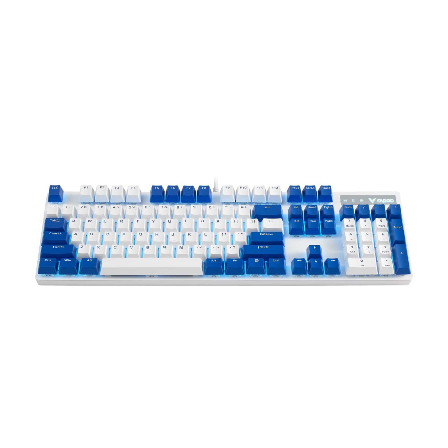 Buy Rapoo V500PRO Mechanical Gaming Keyboard (White and Blue ...
