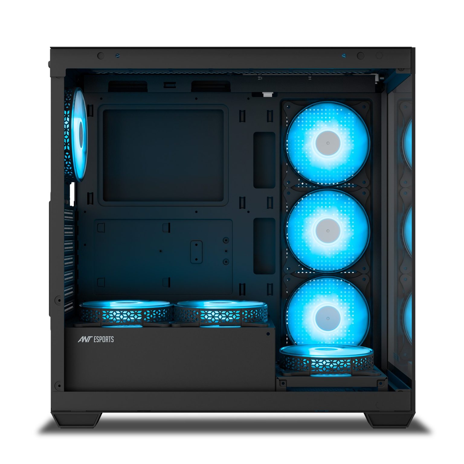 Buy Ant Esports Crystal X7 ATX Gaming Cabinet with Type-C (Black ...