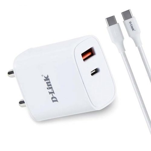 Buy D-Link DPA-F3311 33W Dual Port Type-C & Usb-A Fast Charger (White ...