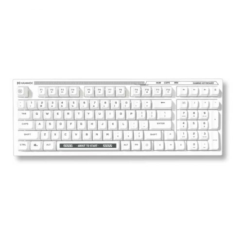 Buy Hammok SPARTAN Wired Gaming Keyboard (White) - Computech Store